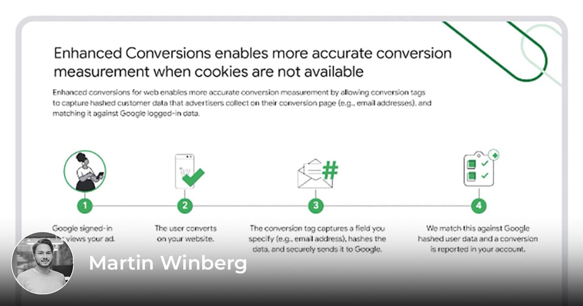 Enhanced Conversions rullas ut i beta för Google Analytics 4